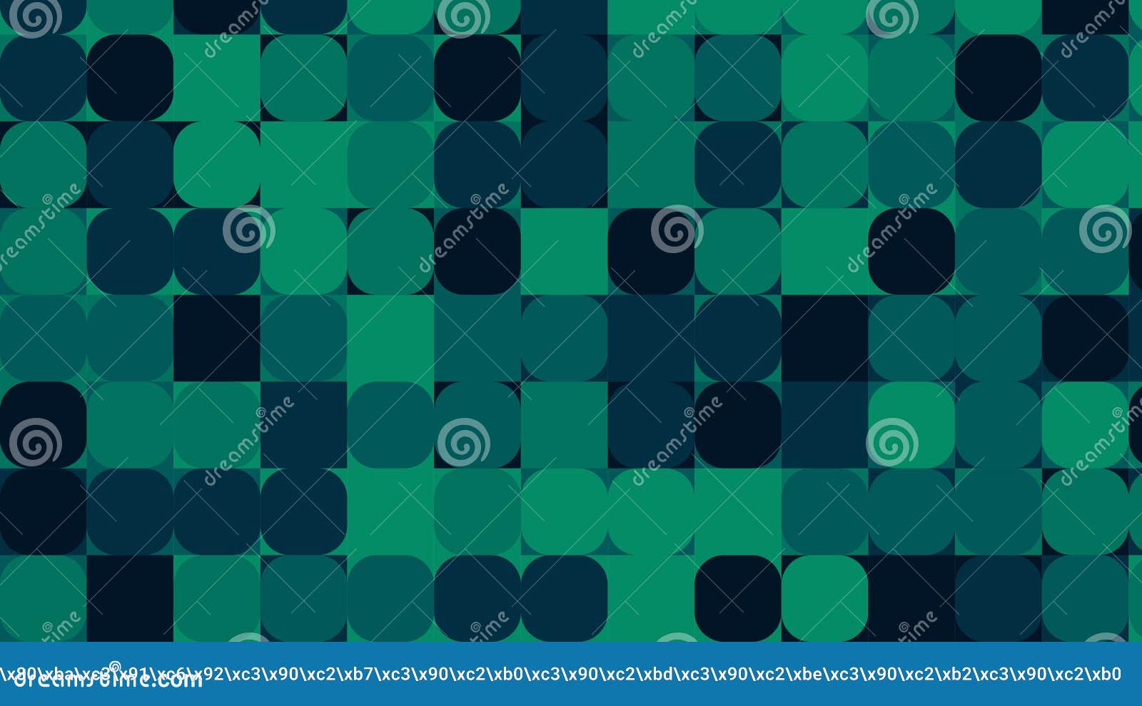 Blue and Gree Geometric Pattern, Wallpaper for Fabric Stock ...