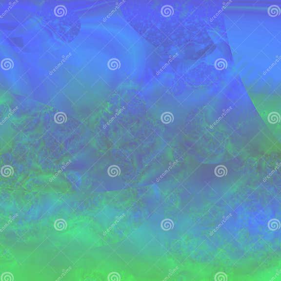 Blue and Green Abstract Design Stock Illustration - Illustration of ...