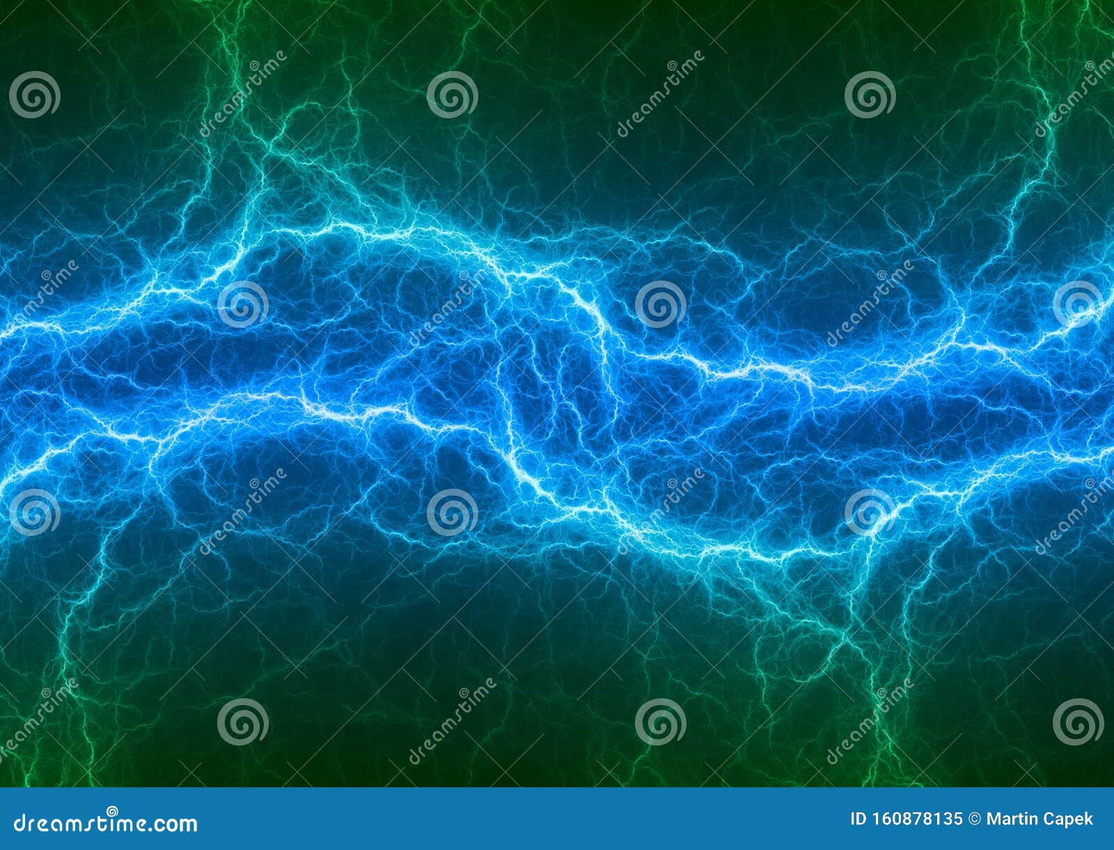 Blue and Green Abstract Electrical Background Stock Illustration ...