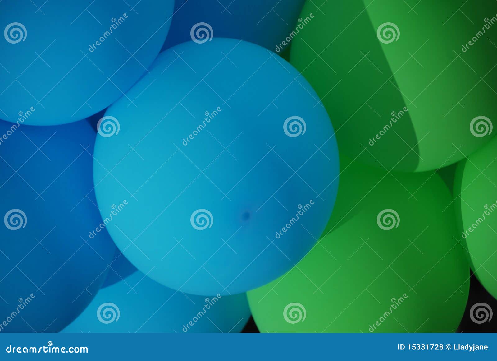 Blue and Green Air Balloons Stock Photo - Image of background, green ...