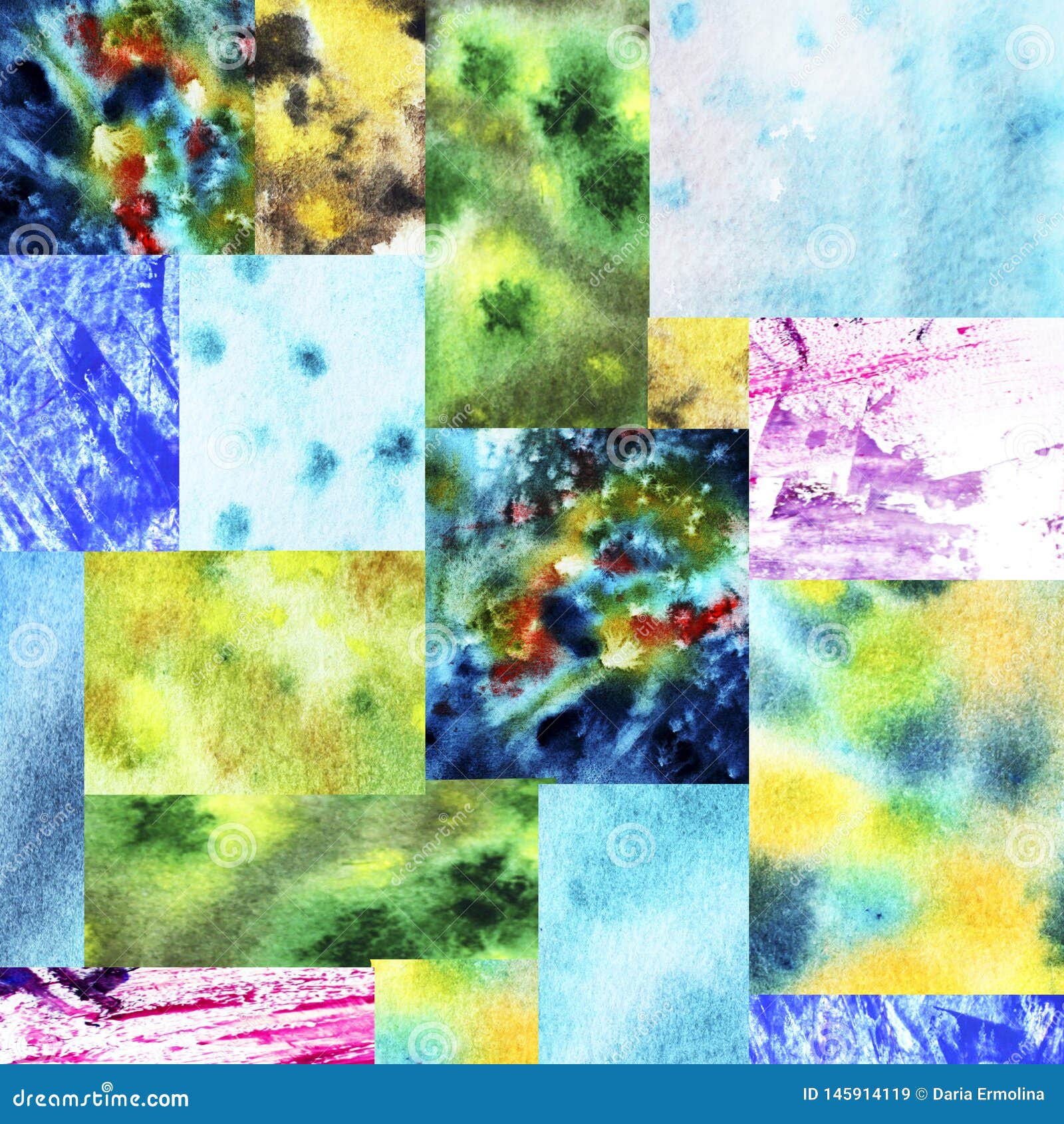 Blue Green Background Patchwork Stock Illustration - Illustration of ...