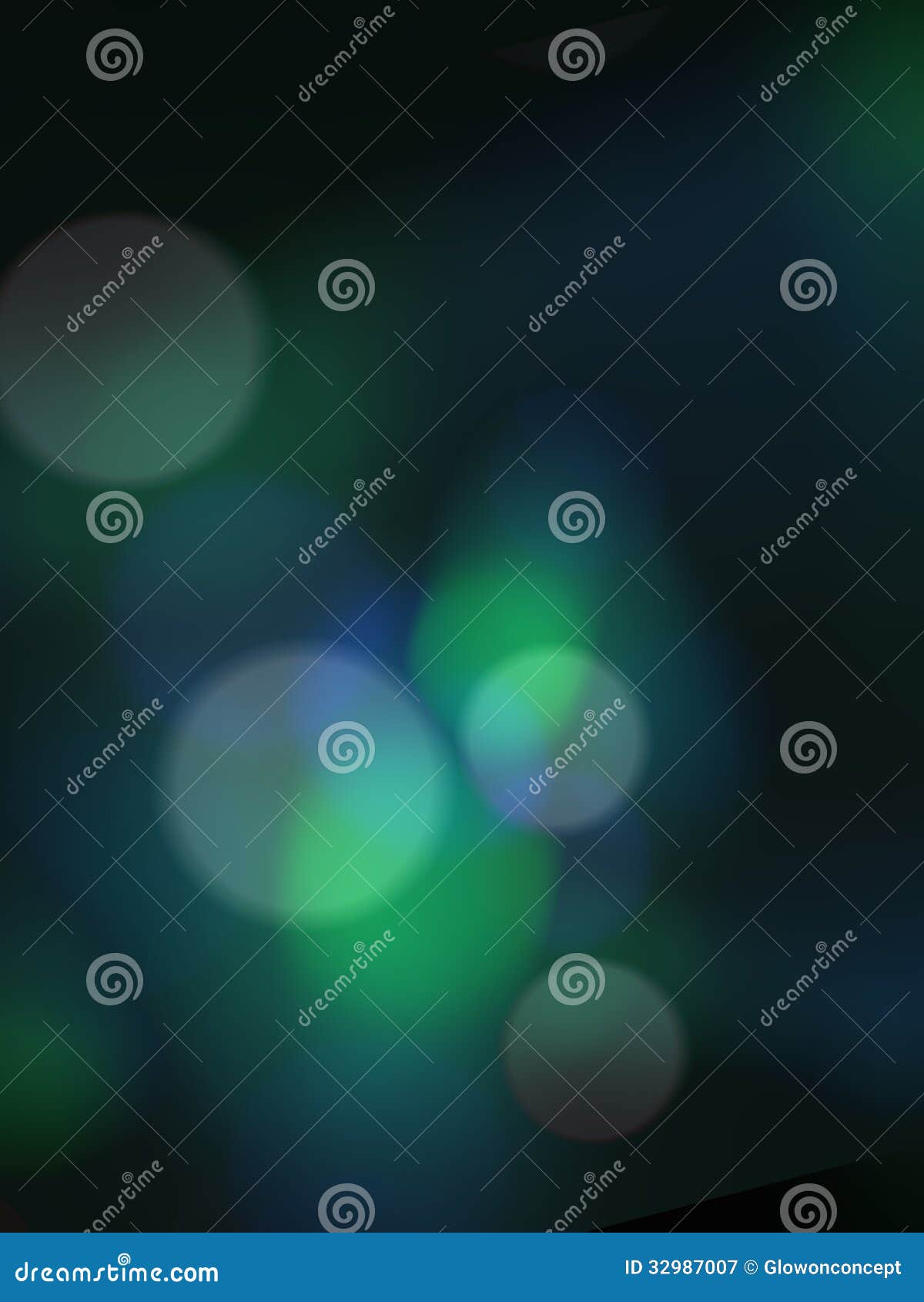 Blue Green Blur Bokeh Background Stock Illustration - Illustration of ...