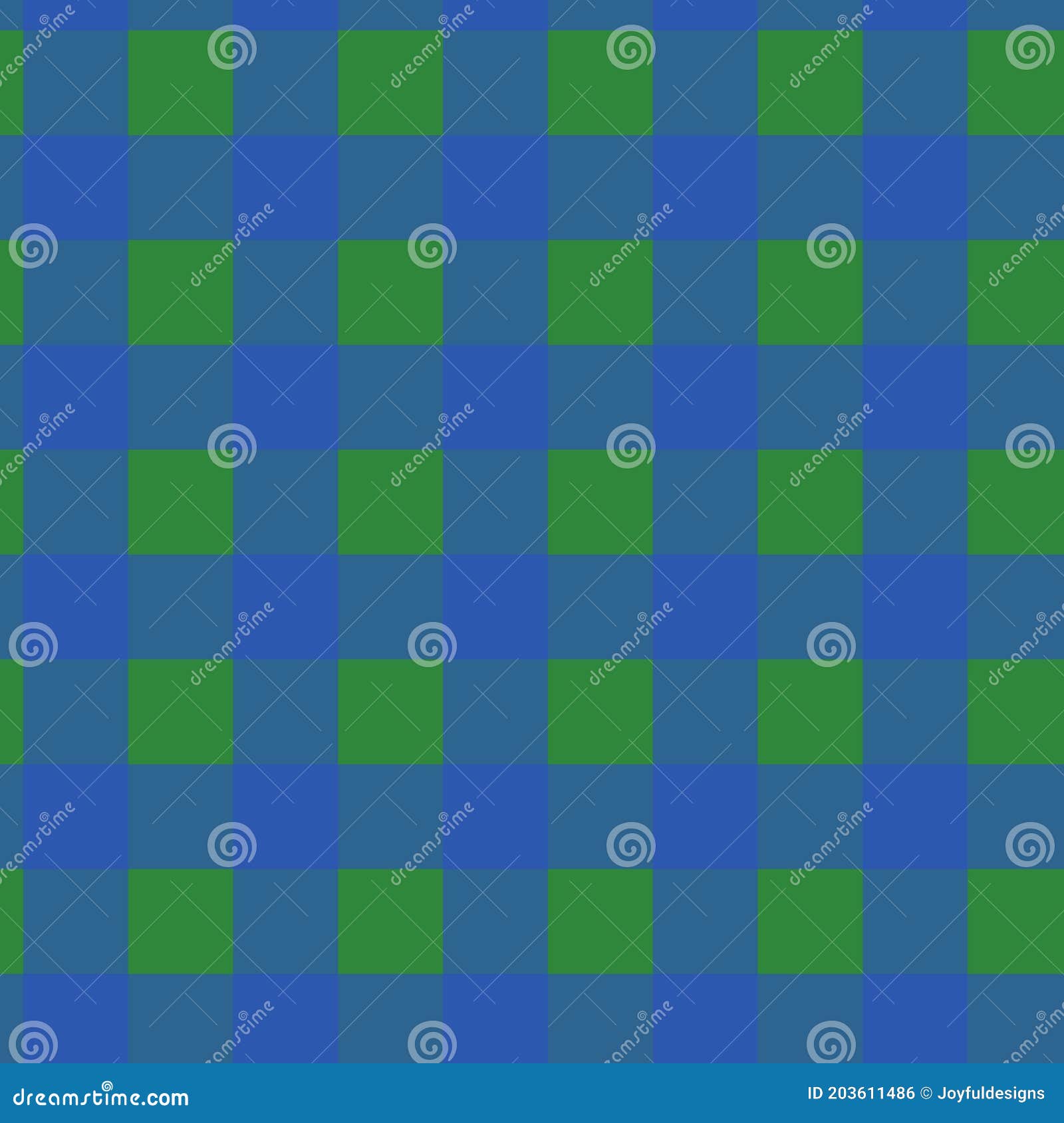 Blue and Green Buffalo Plaid Stock Illustration - Illustration of blue ...