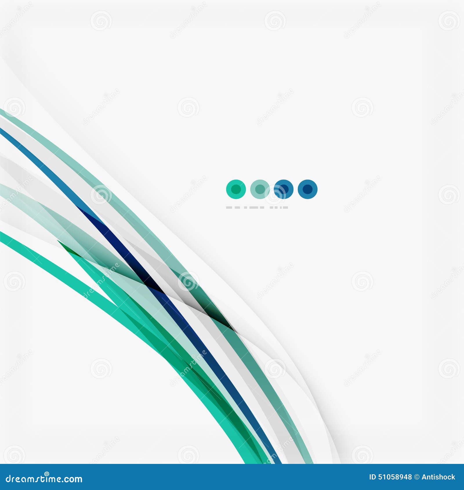 Blue and Green Color Abstract Waves Stock Vector - Illustration of ...