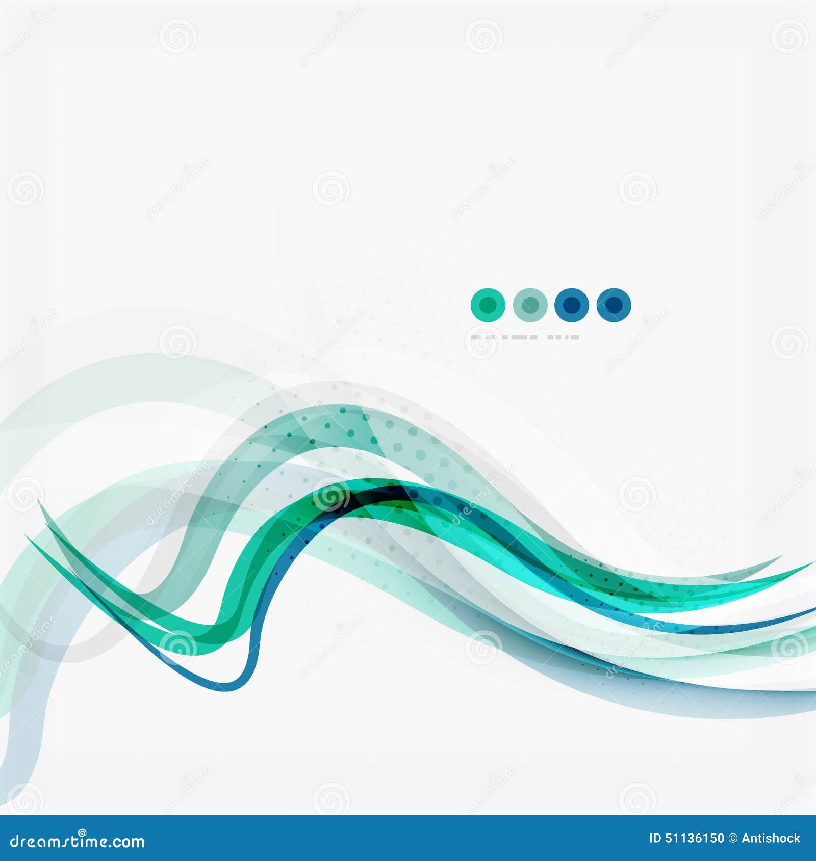 Blue and Green Color Abstract Waves Stock Vector - Illustration of flow ...