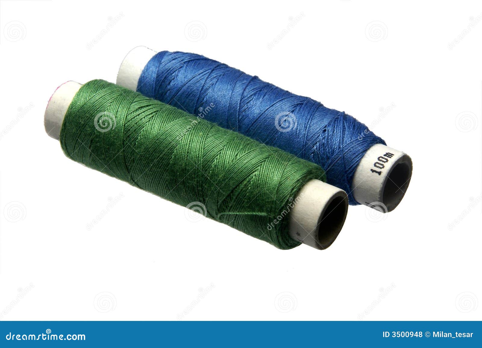 Blue and Green Cotton Threads Stock Photo - Image of close, lace: 3500948