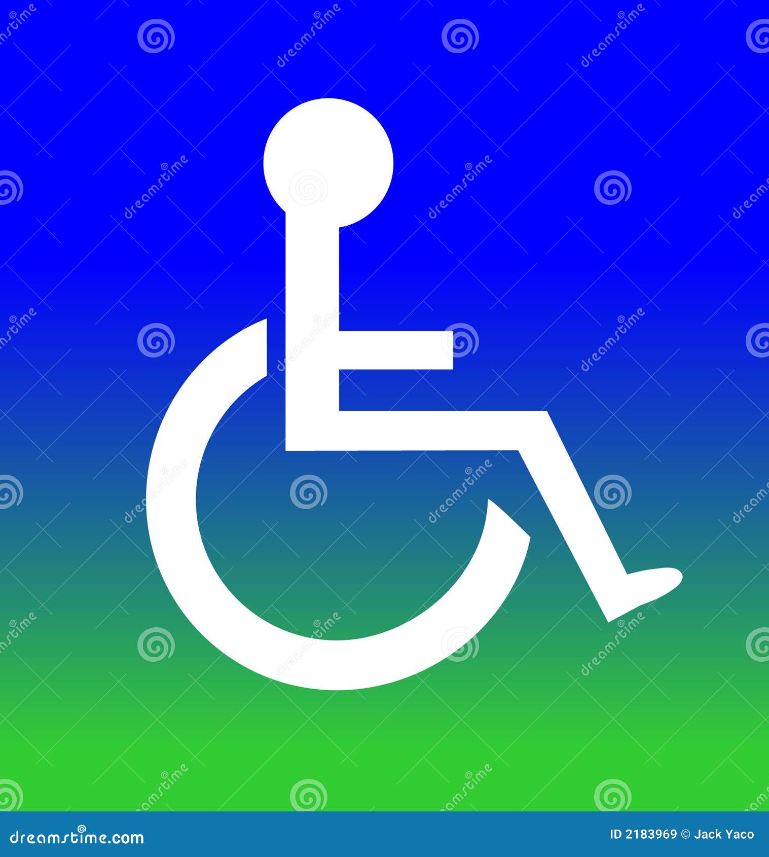 Radiant Handicapped Signs Cartoon Vector | CartoonDealer.com #2215991