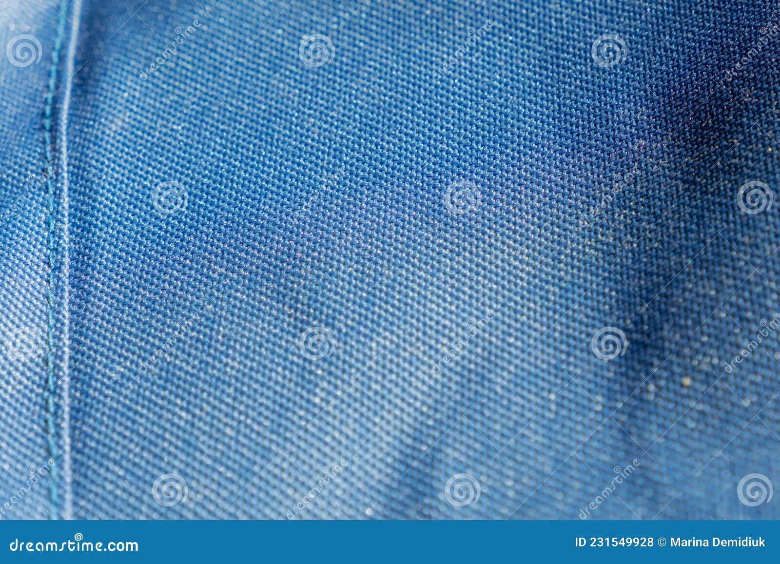 Blue Green Fabric Texture. Macro. Abstract Pattern of Textile. Close Up ...