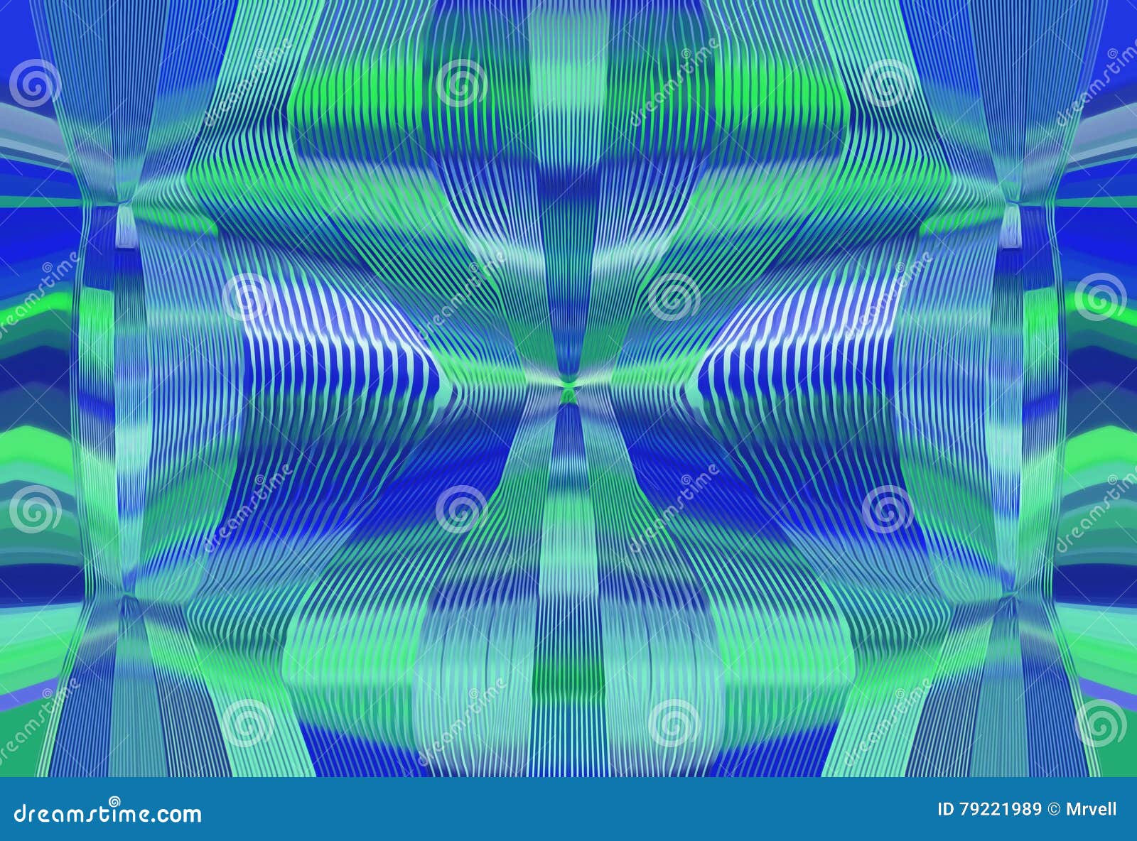 Blue and Green Lines Drawing Texture Abstract Stock Illustration ...