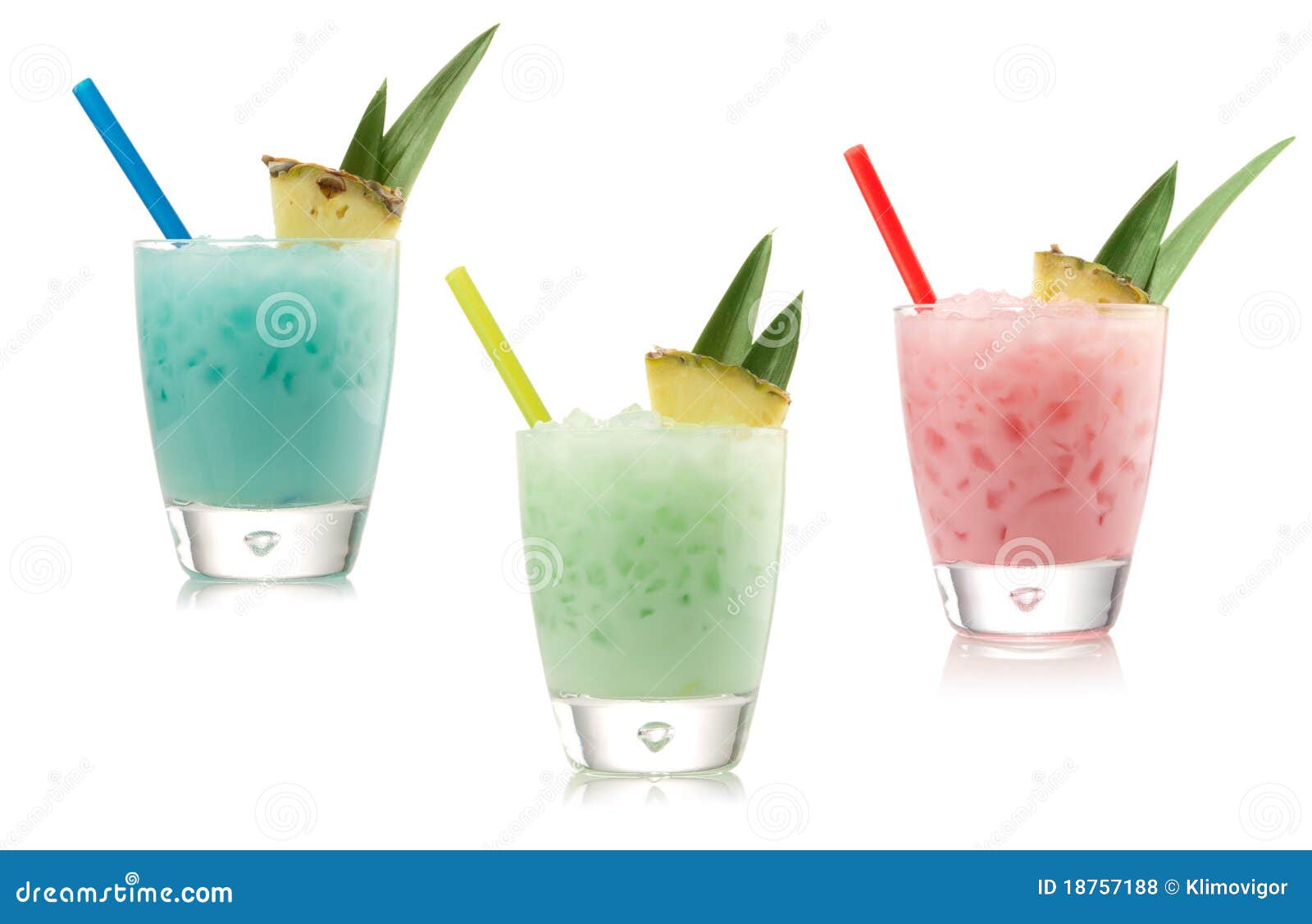 Blue, Green and Red Cocktail Stock Photo - Image of fancy, exotic: 18757188