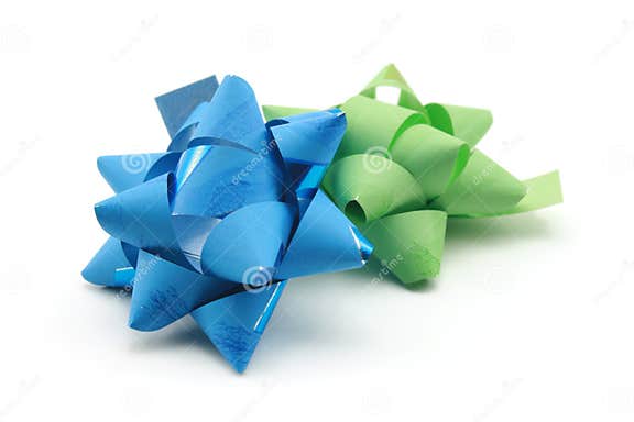 Blue and green ribbons stock image. Image of macro, ribbon - 4393901
