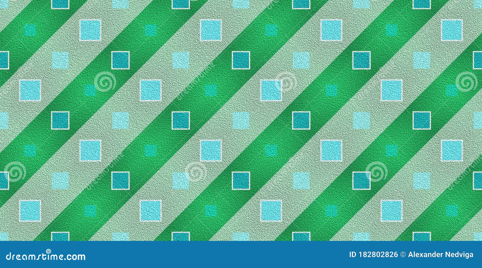 Blue Green Seamless Modern Maya Pattern Background Stock Illustration ...