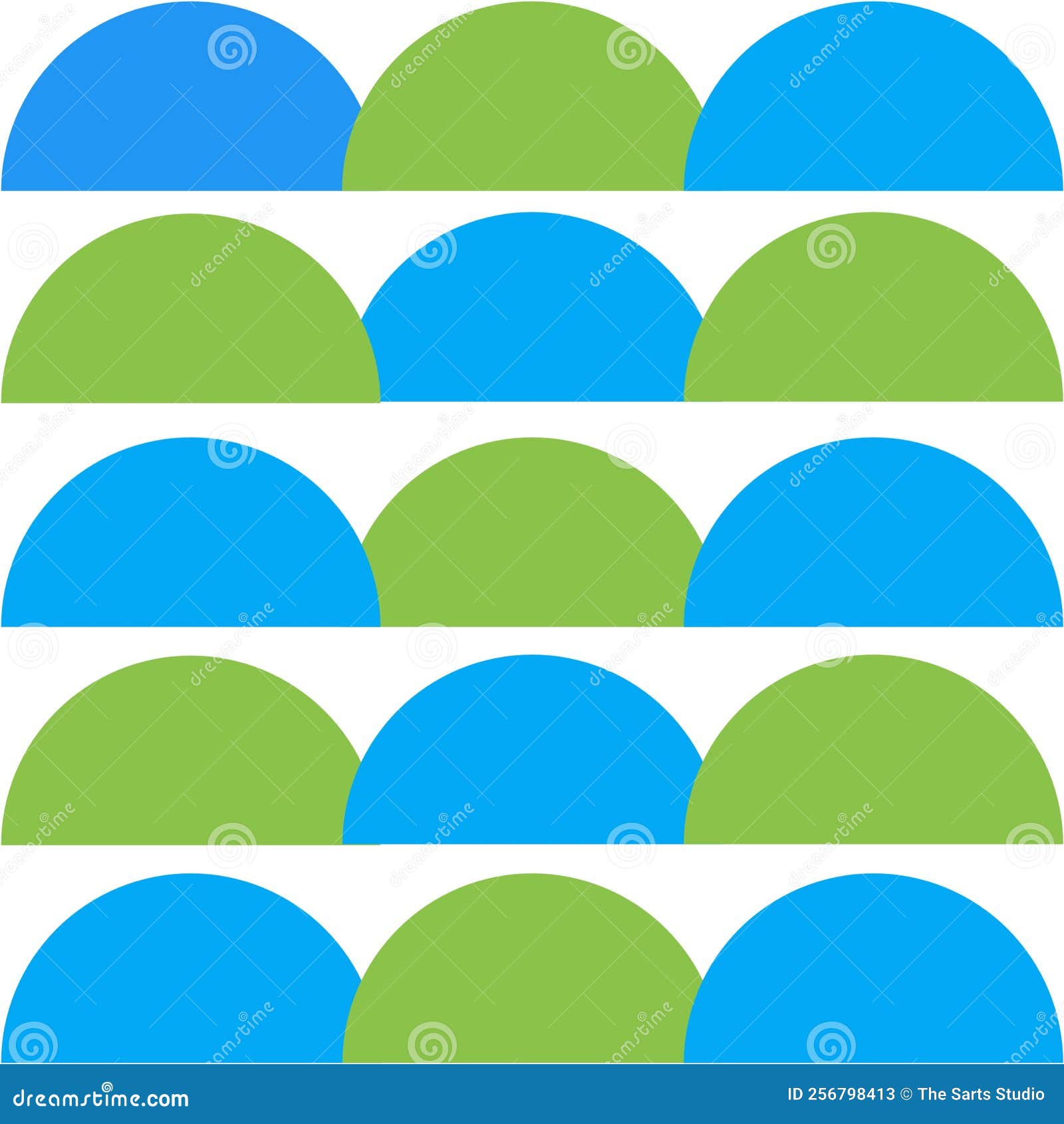 Blue and Green, Semicircle, Circles, Illustration, Graphic, Arts, Icons ...