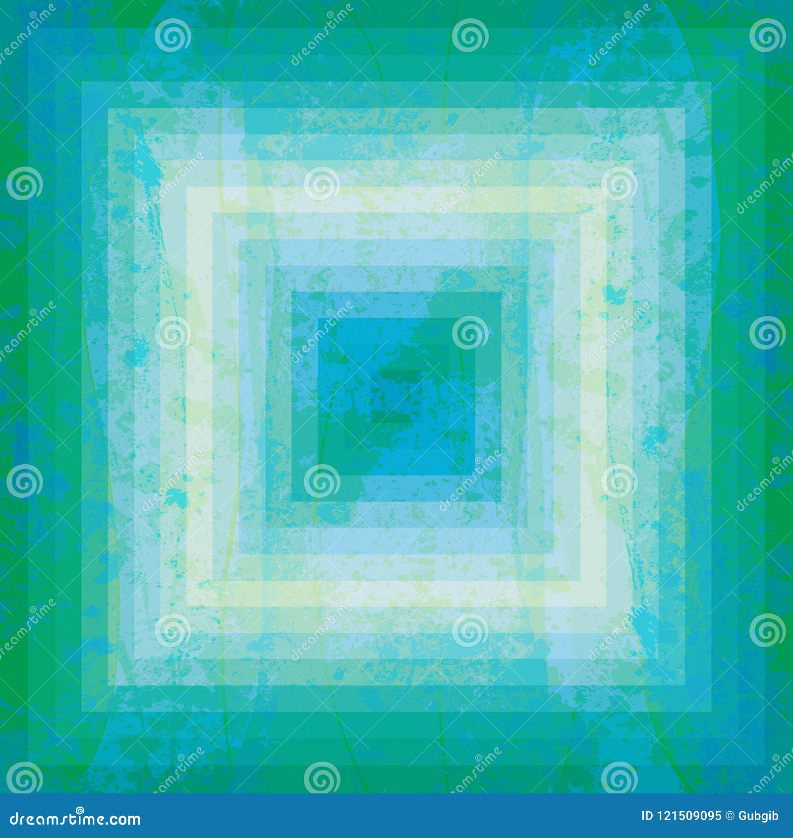 Blue and Green Shade Background with Square Pattern Stock Illustration ...