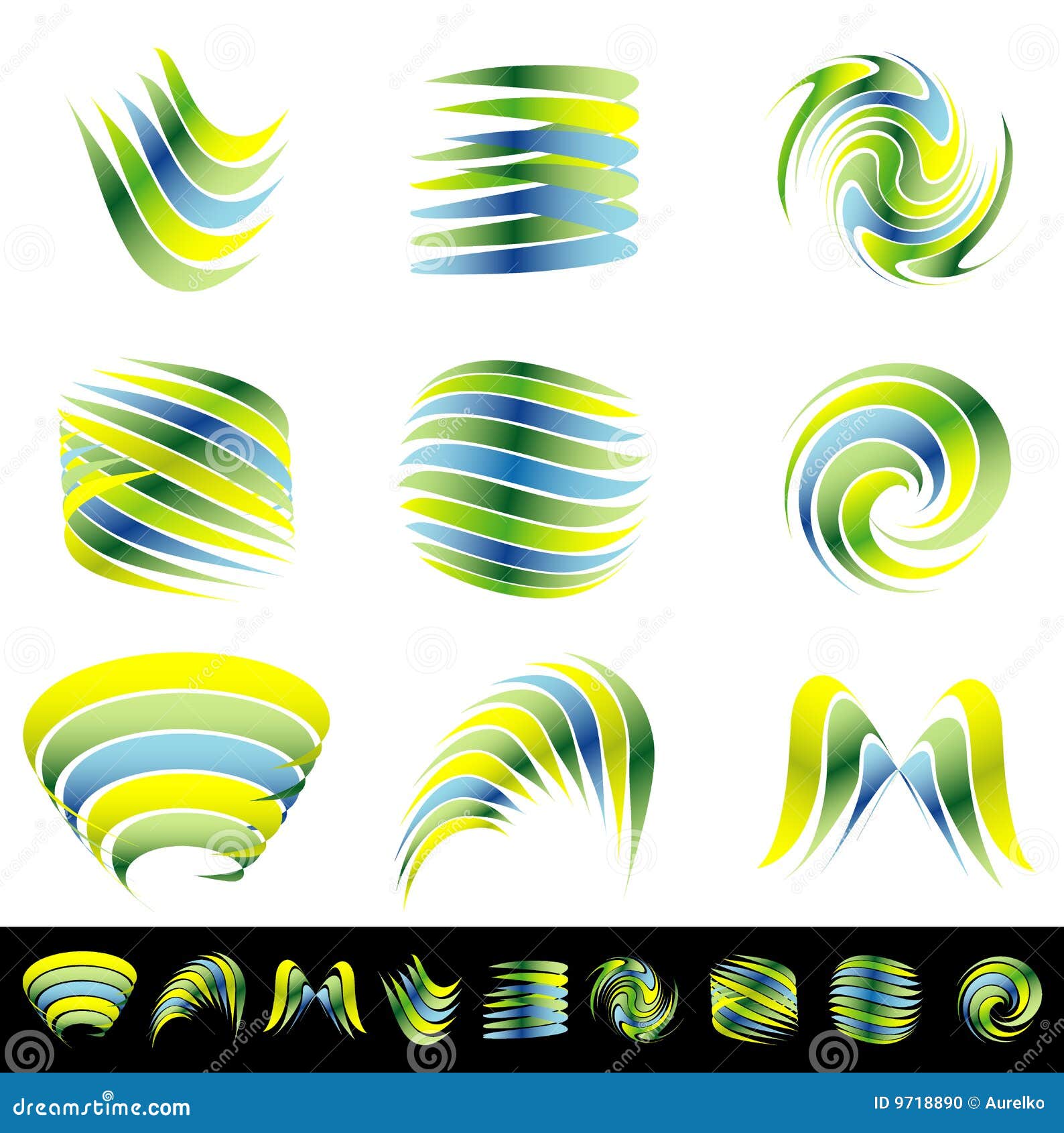 Blue and green sign stock vector. Illustration of button - 9718890