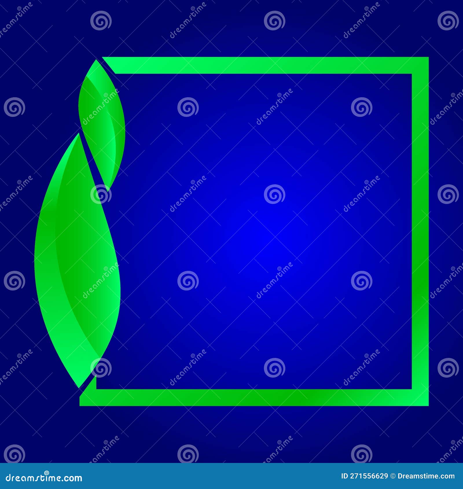 Blue Green Squire Creative Background with Green Squirt Cream Including ...