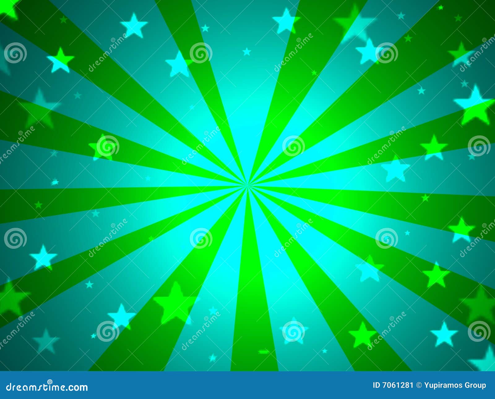 Blue and green stars stock illustration. Illustration of designed - 7061281
