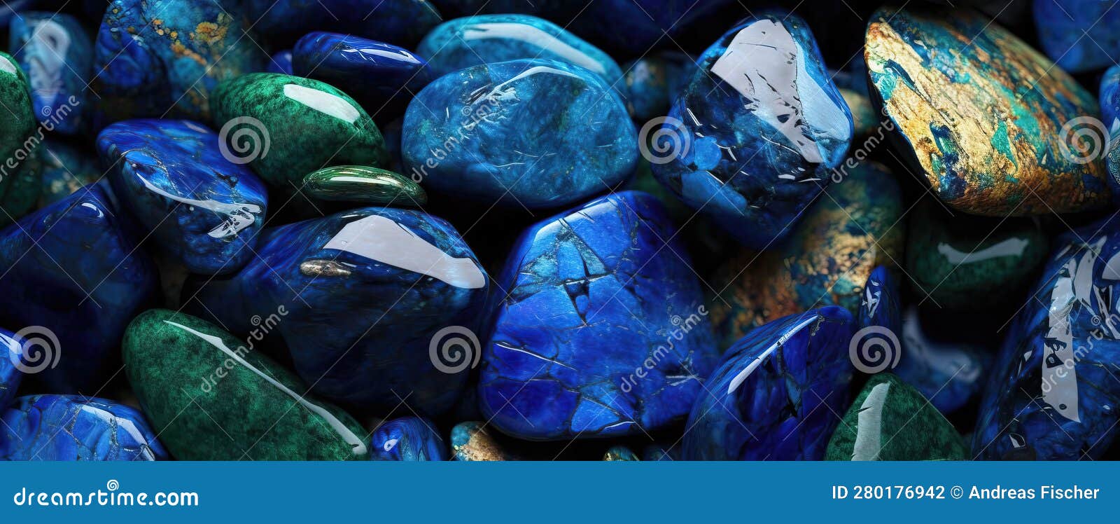 Blue-green Stone Background, Azurite Stone Texture. Stock Illustration ...