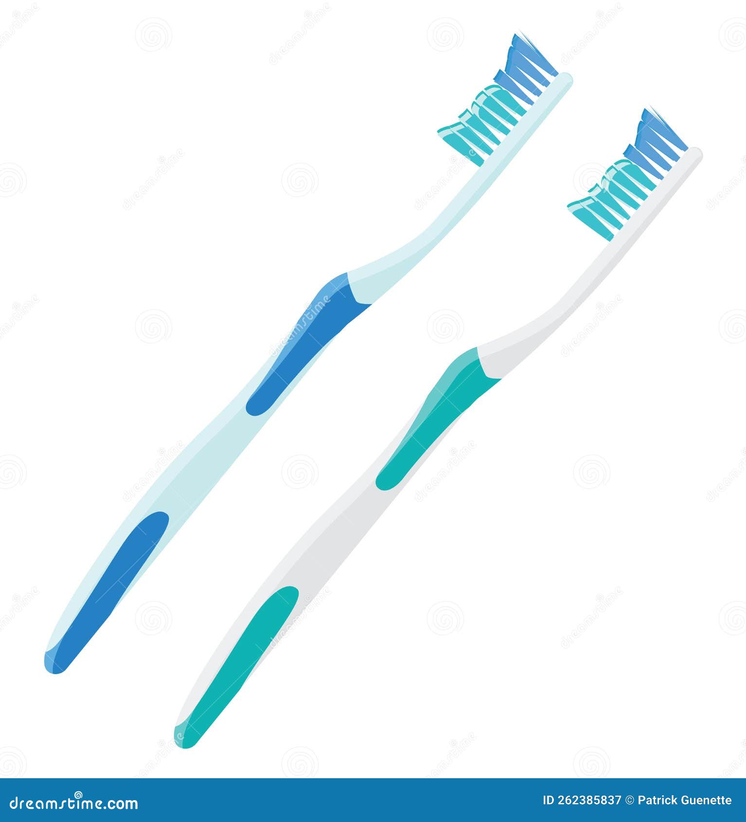 Blue and Green Toothbrushes, Icon Stock Vector - Illustration of design ...