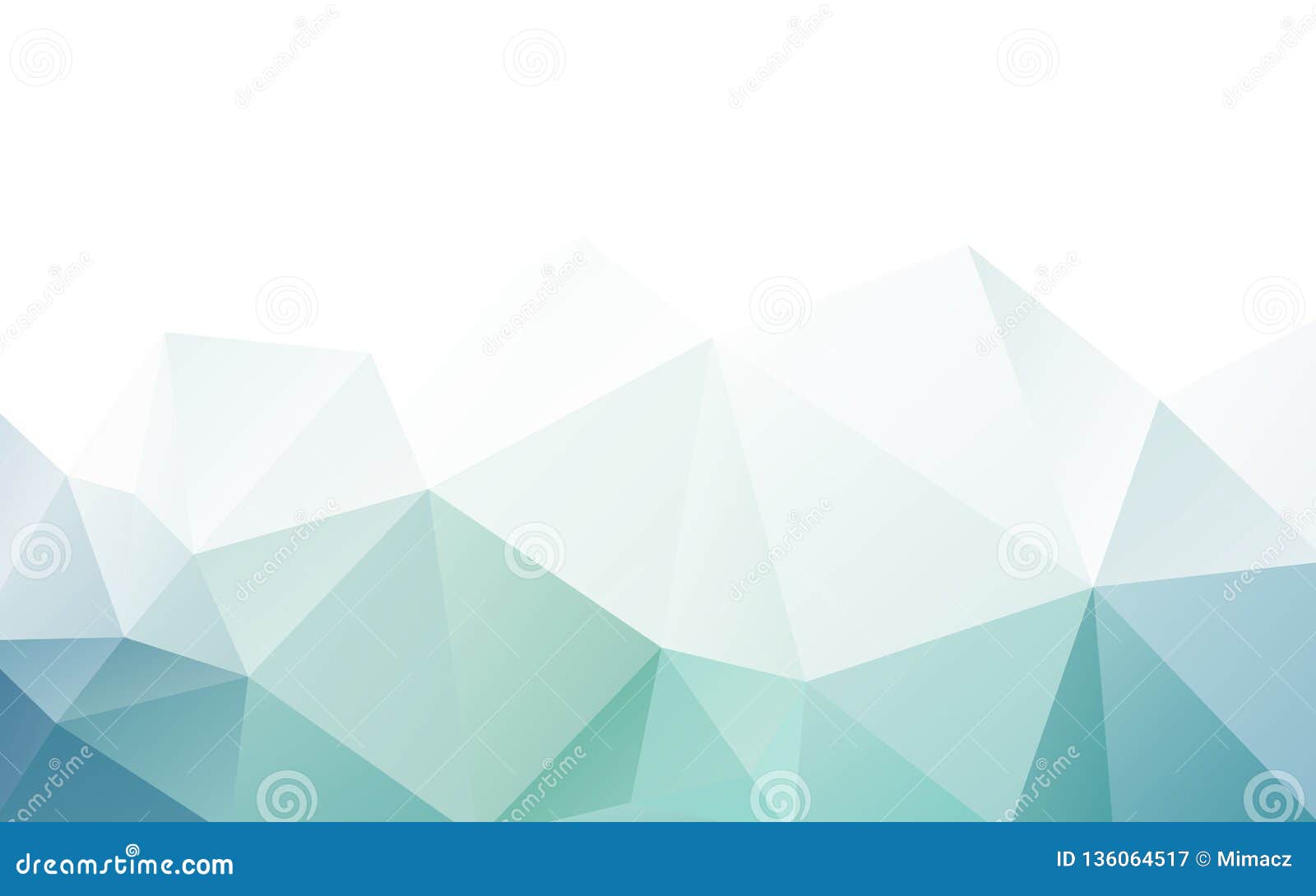 Blue Green Triangle Polygonal Geometric Design Stock Illustration ...