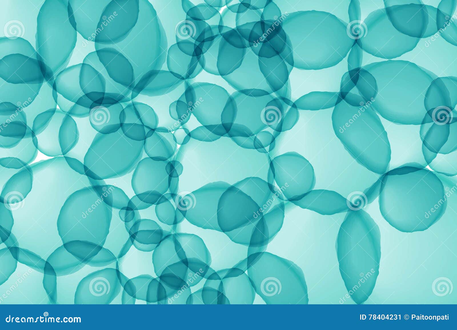 Blue or Green Turquoise Circle Overlap Color Stock Illustration ...