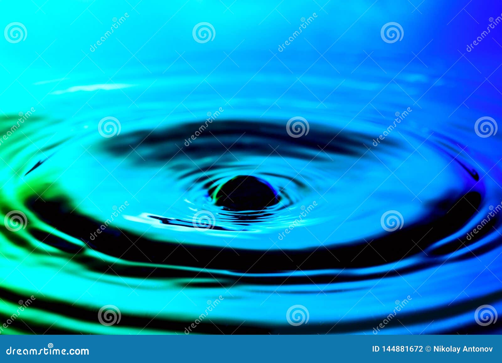 Blue Green Water Rippled Texture. Abstract Natural Background Stock ...