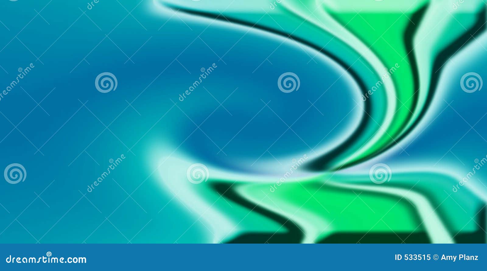 Blue green wave stock illustration. Illustration of dimensional - 533515