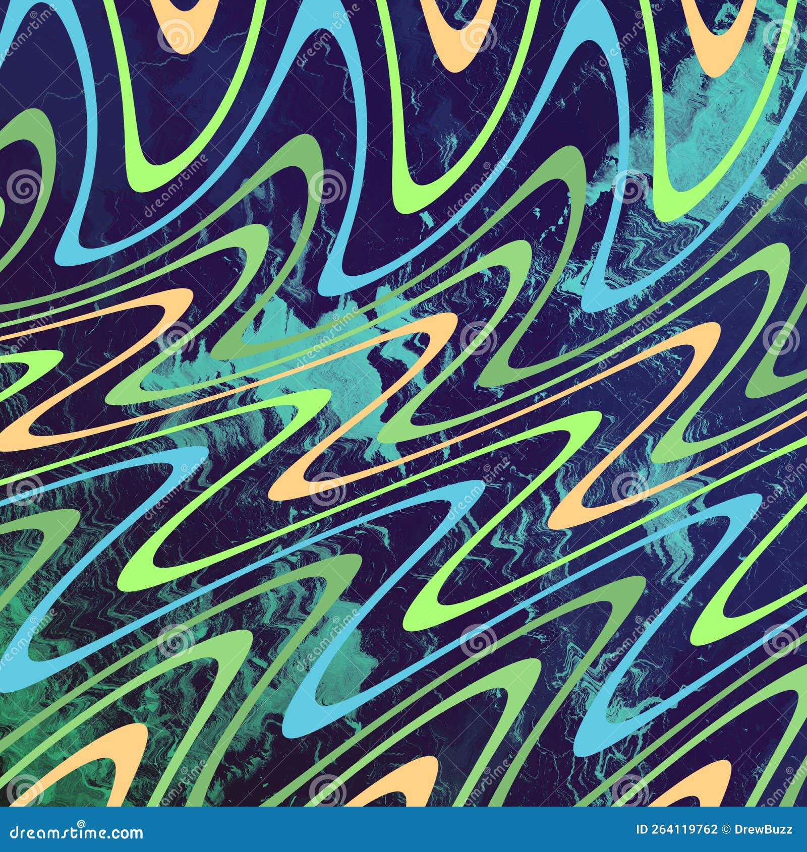 Blue Green Wave Square Waveform Pattern Waves Lines Wavelength ...