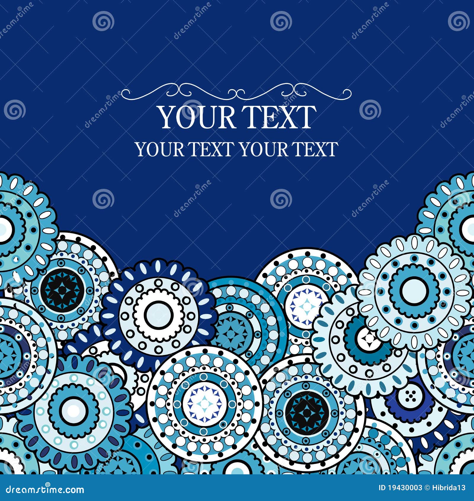 Blue greeting card stock illustration. Illustration of greeting - 19430003