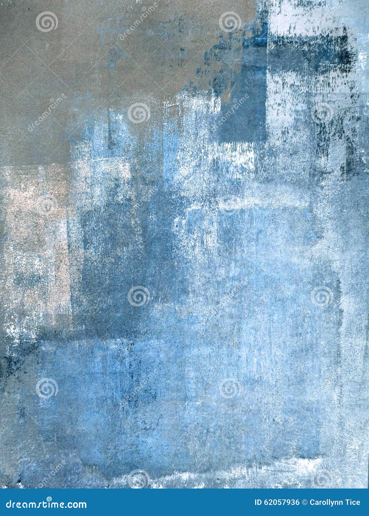 Blue and Grey Abstract Art Painting Stock Photo - Image of design ...