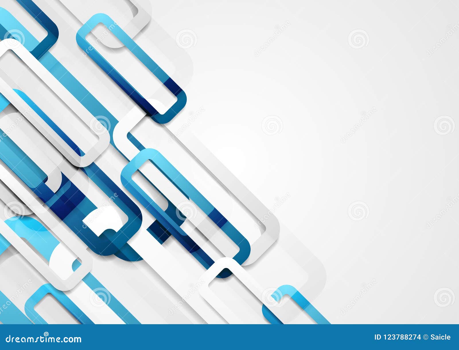 Blue Abstract Hi-tech Shapes Vector Pattern Design Stock Vector ...