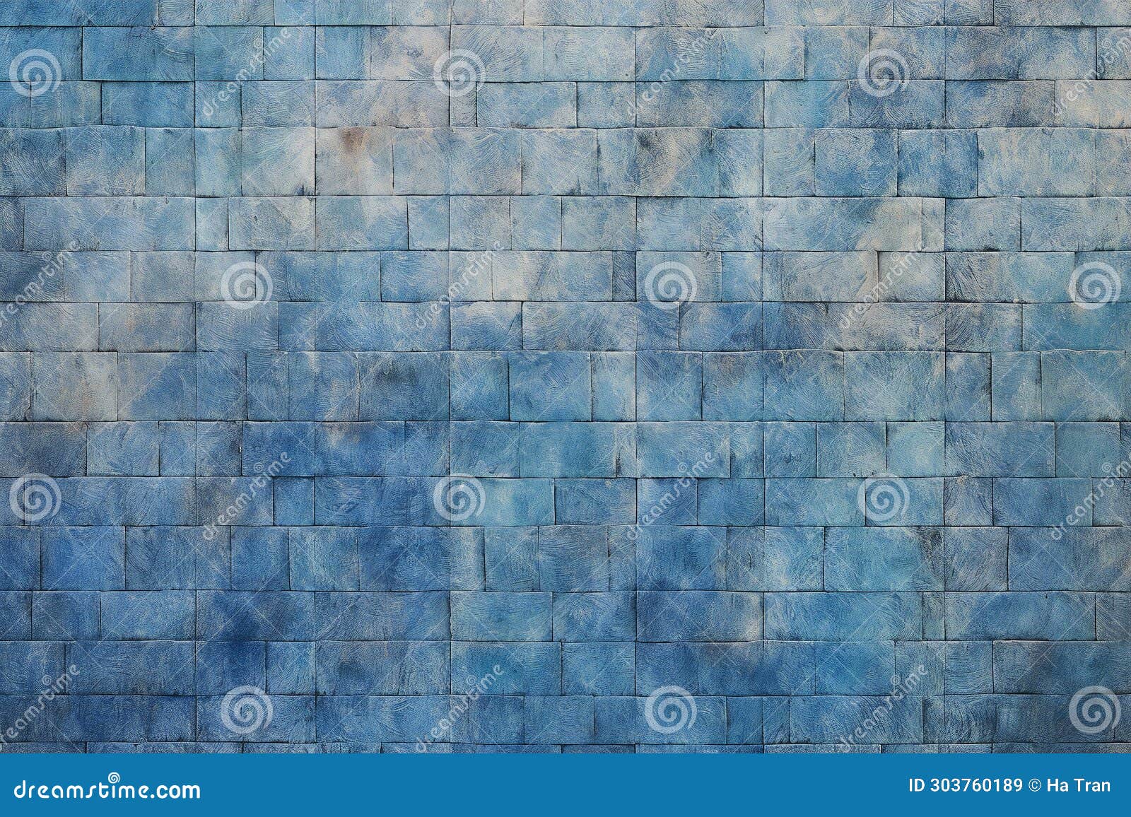Blue and Grey Brick Wall Texture Background for Interior or Exterior ...