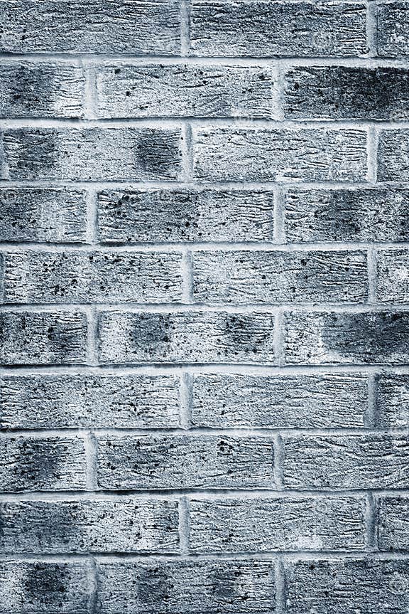 Blue Grey Brick Wall Texture and Background Stock Photo - Image of ...