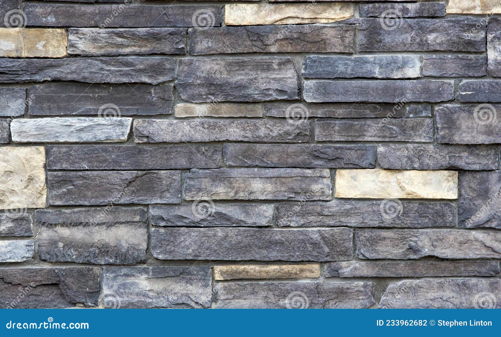 Blue and Grey Brick Background Stock Photo - Image of colorful, wall ...
