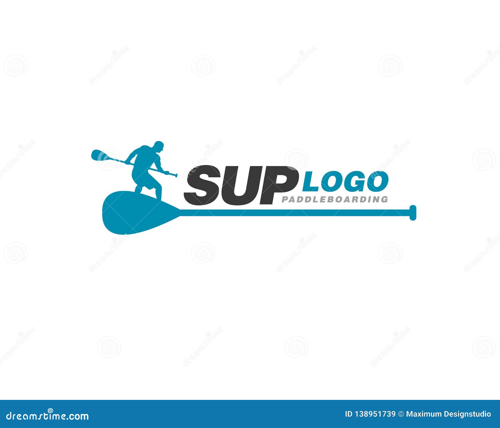 Stand Up Paddleboarding Logo 4 Stock Vector - Illustration of club ...