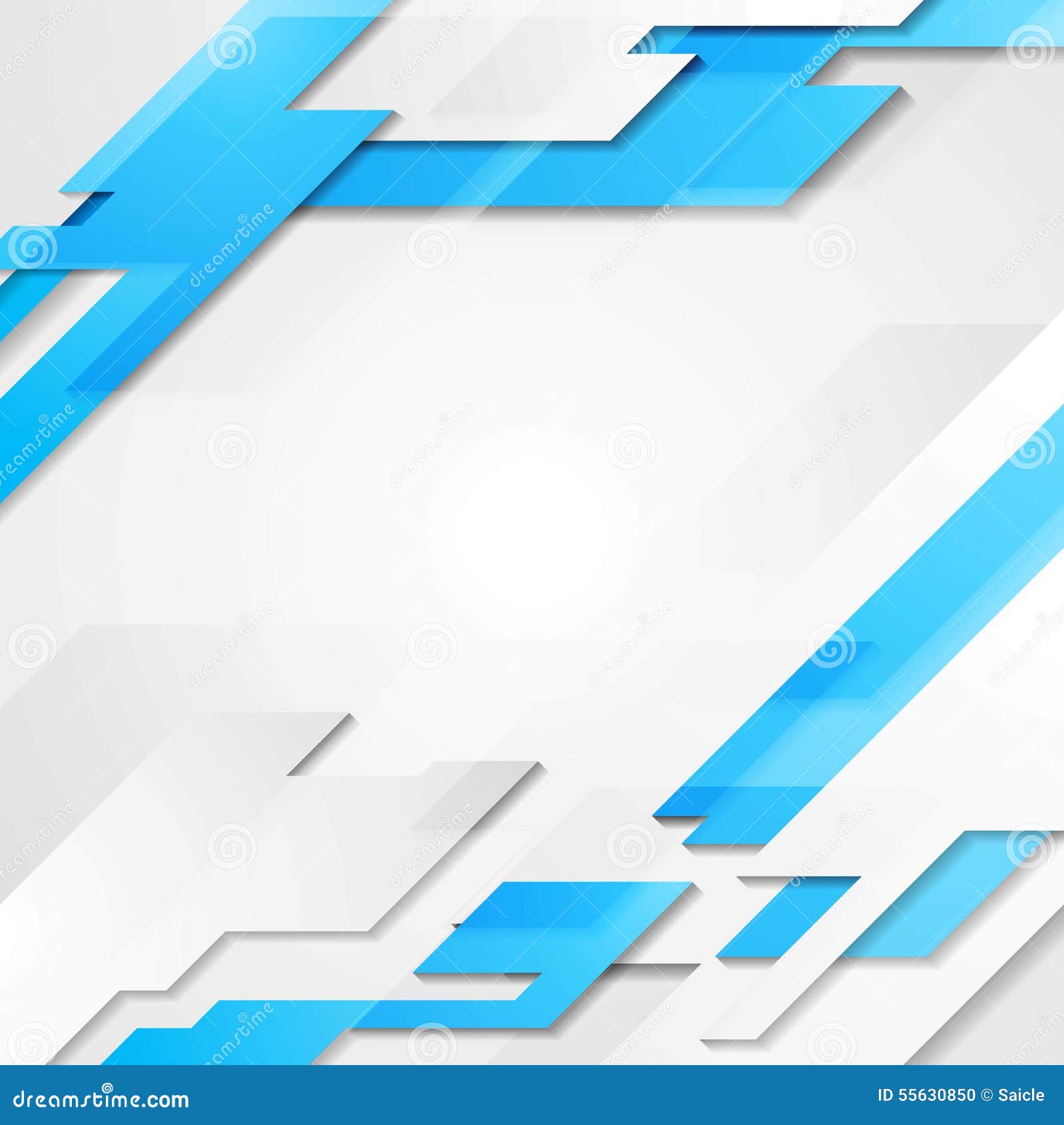 Blue Grey Hi-tech Geometric Vector Bright Stock Vector - Illustration ...