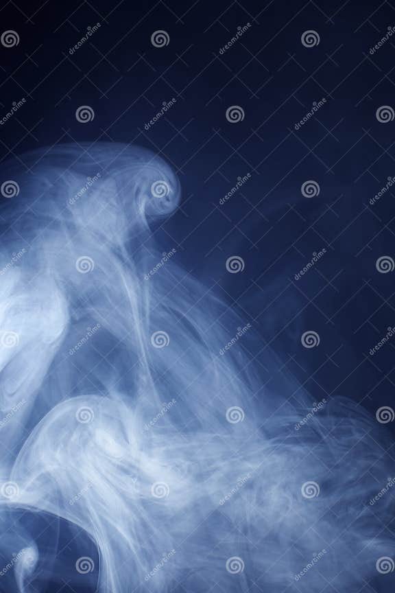 Blue/Grey Smoke on Black Background Stock Photo - Image of blue ...
