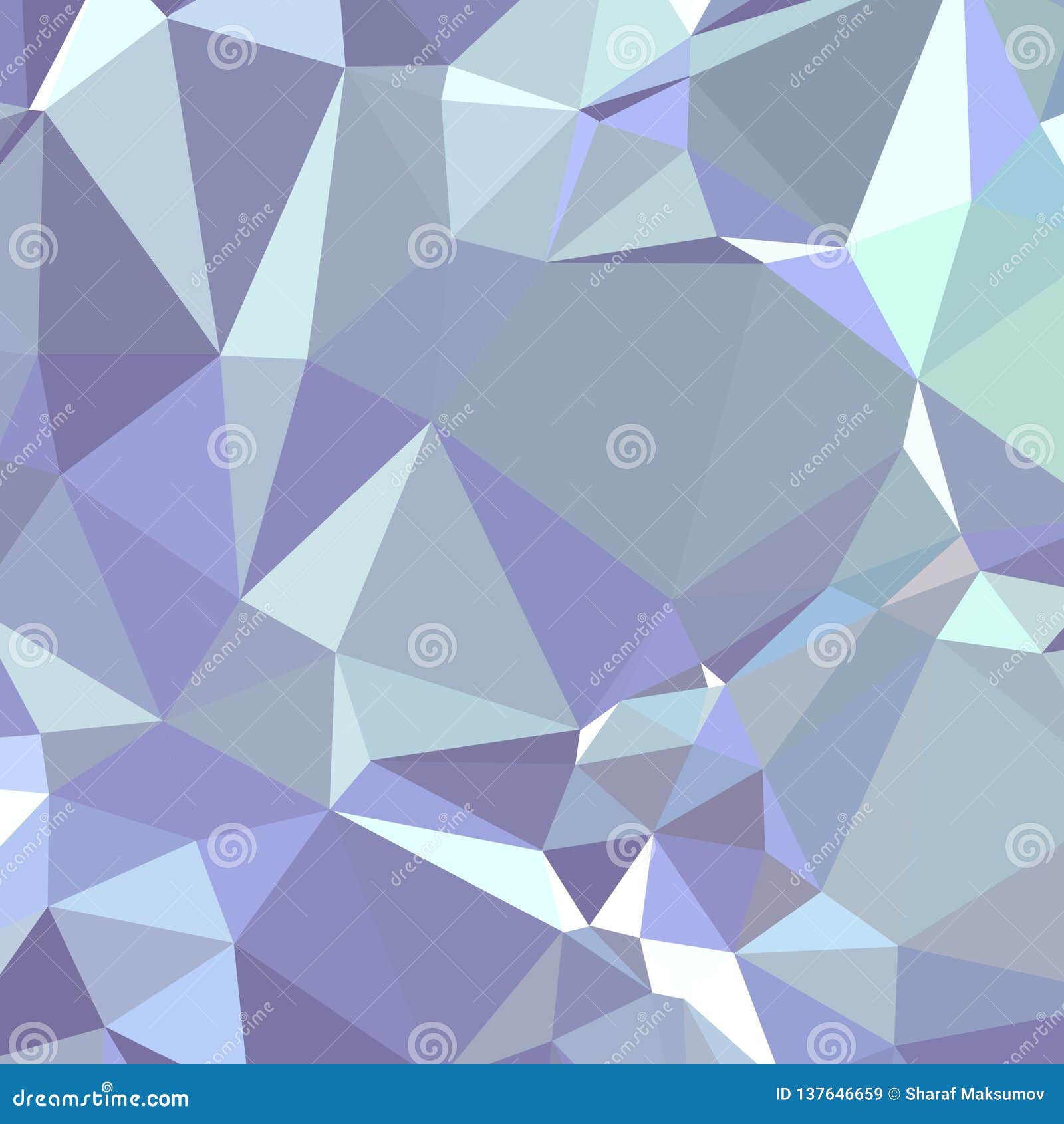 Blue and Grey Triangle Polygon in Square Shape Background Illustration ...