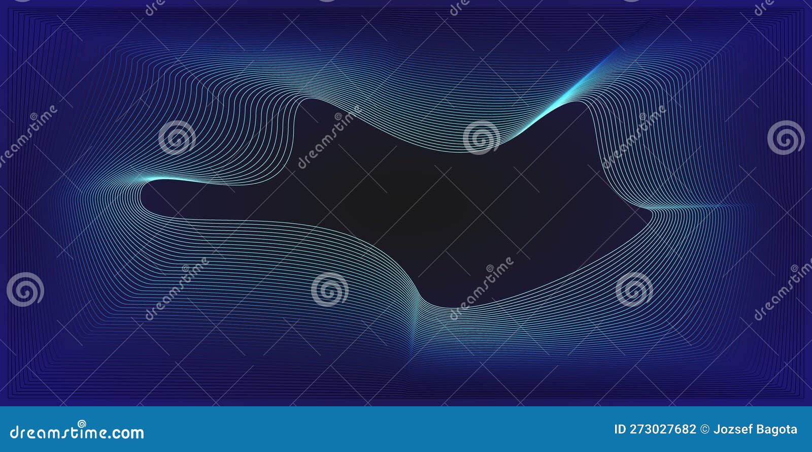 Blue and Grey Wavy Stripes, Lines Forming a Transparent Multi Colored ...