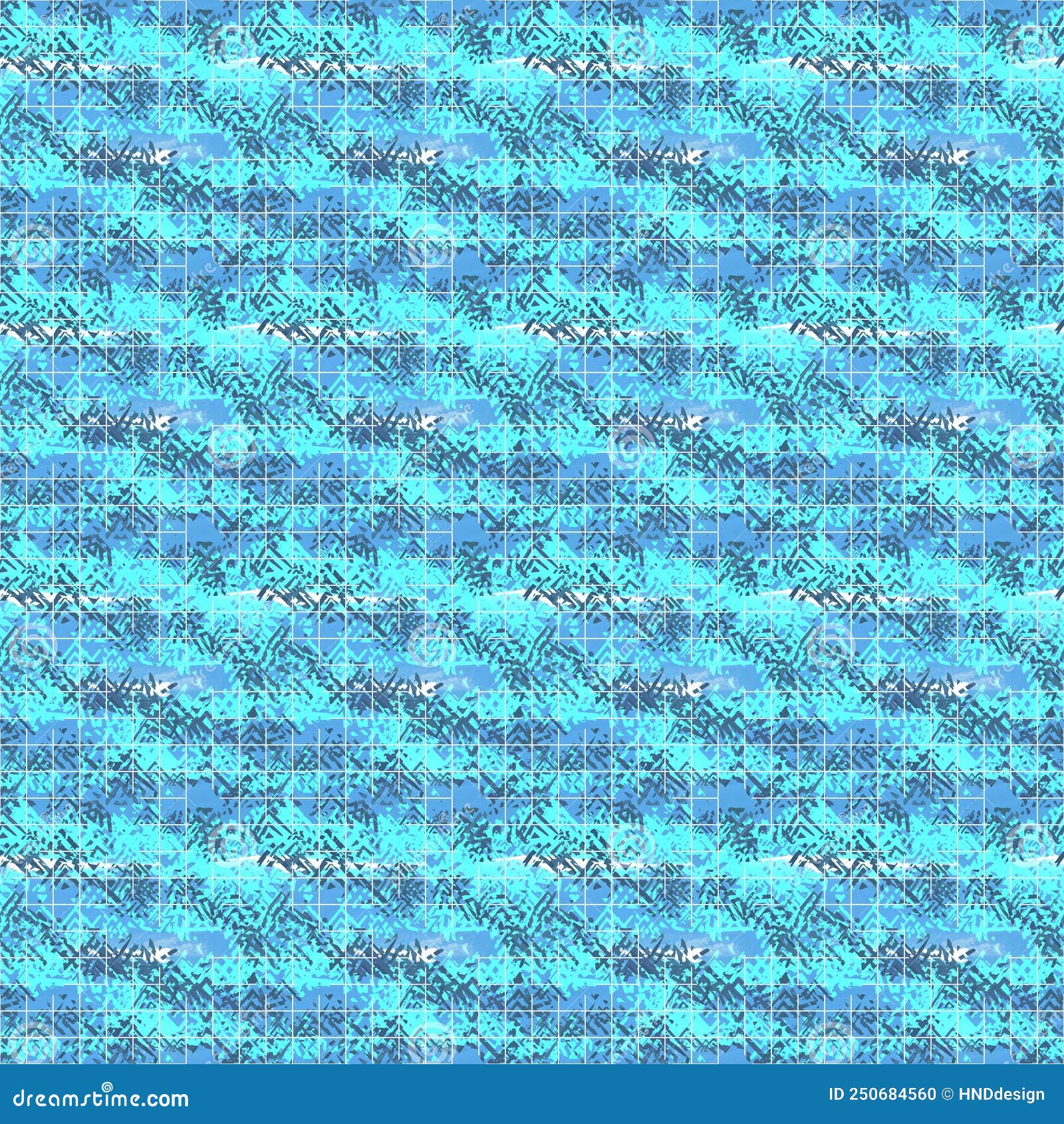 Blue Grid Motif Repeated Pattern, Design Suitable for Digital Printing ...