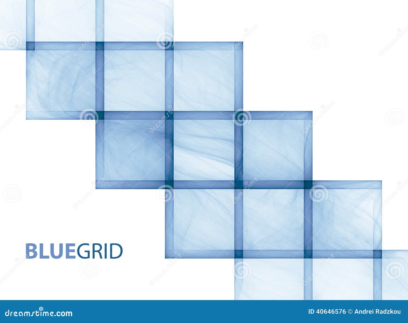 Blue Grid on a White Background Stock Illustration - Illustration of ...