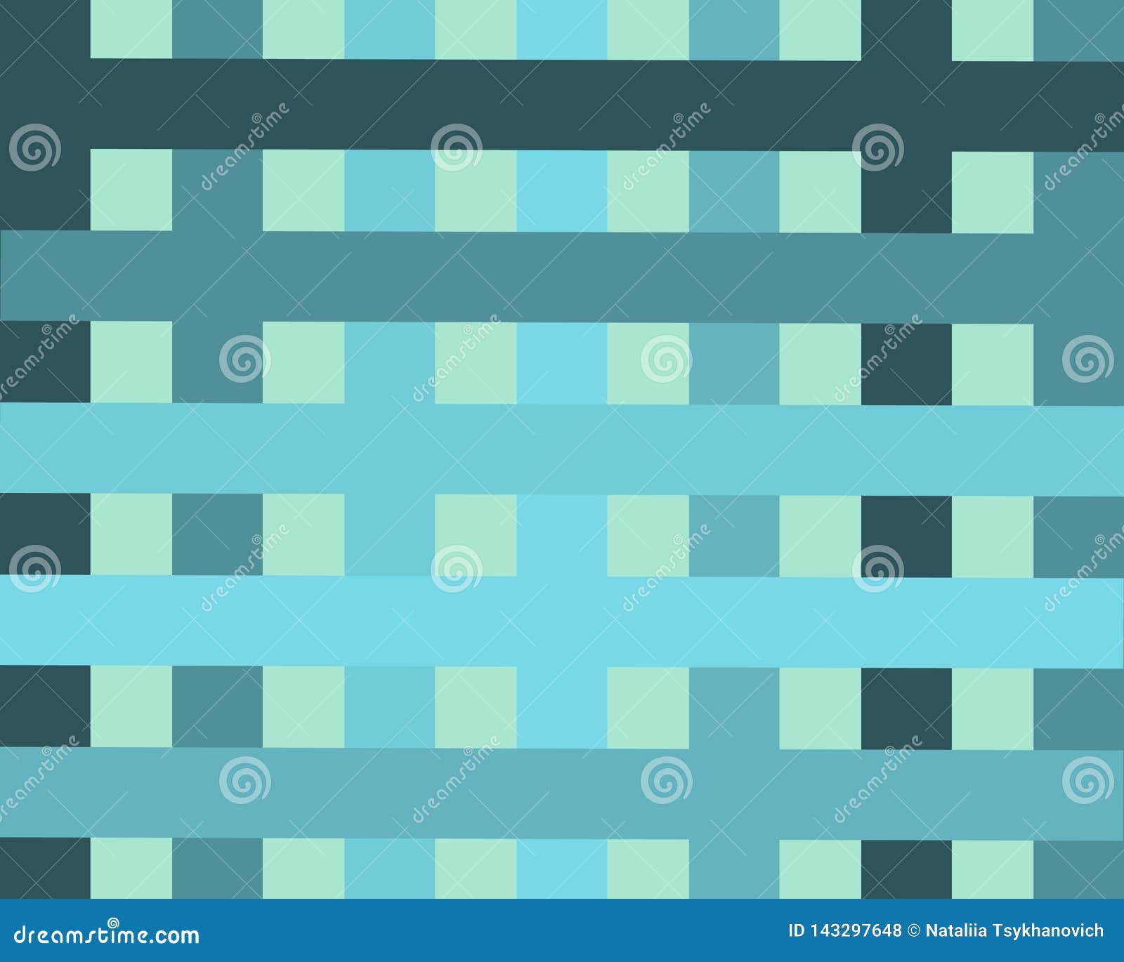Blue Grid on White Background. Mosaic in Geometric Style with Gradient ...