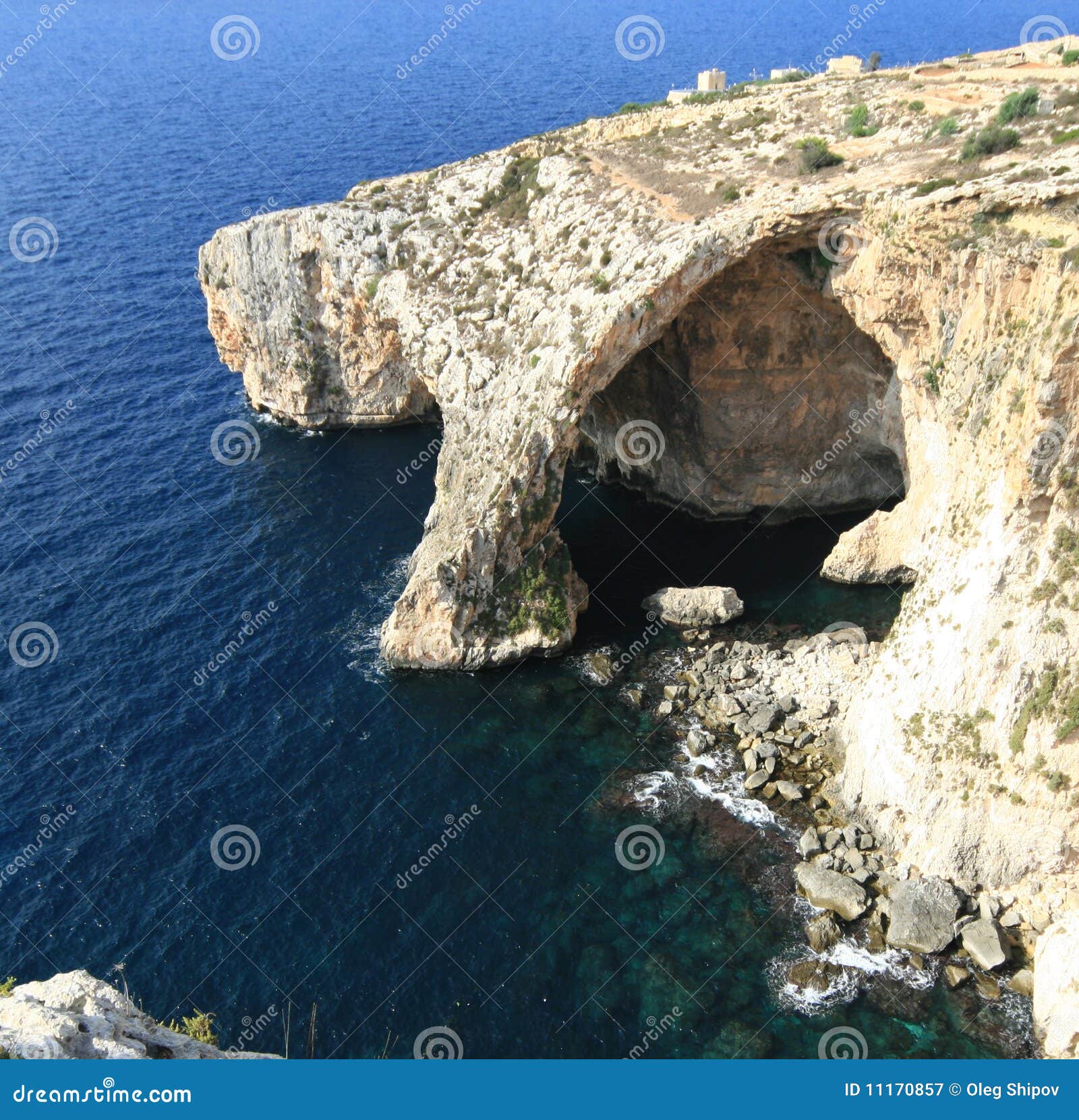 Blue Grotto stock image. Image of rock, blue, summer - 11170857