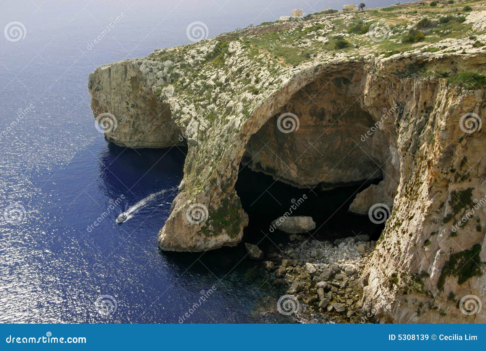 Blue Grotto, Gozo Island, Malta Stock Image - Image of nature ...