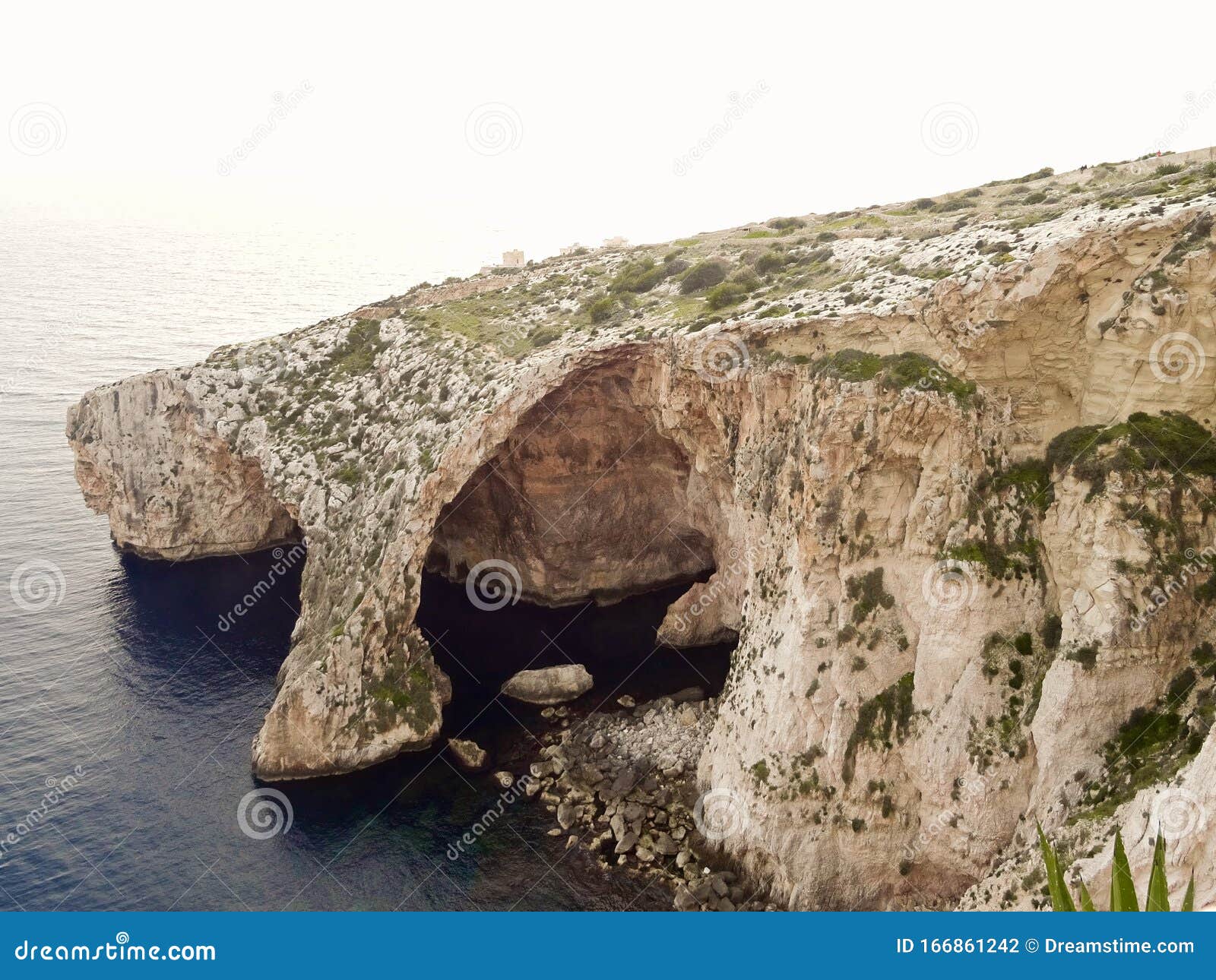 Blue Grotto Rock Formation in Malta Island Stock Photo - Image of ...