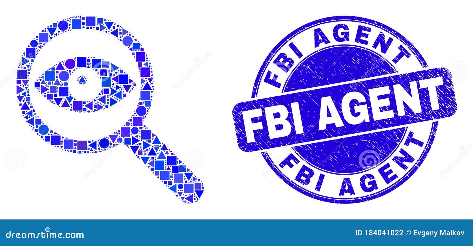 Blue Grunge FBI Agent Stamp Seal and Investigate Mosaic Stock Vector ... Blue Grunge FBI Agent Stamp Seal and Investigate Mosaic Stock Vector ...