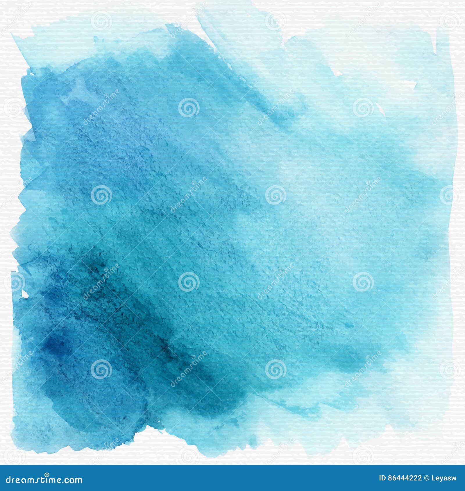 Blue Grunge Watercolor Background or Texture. Vector Stock Vector ...