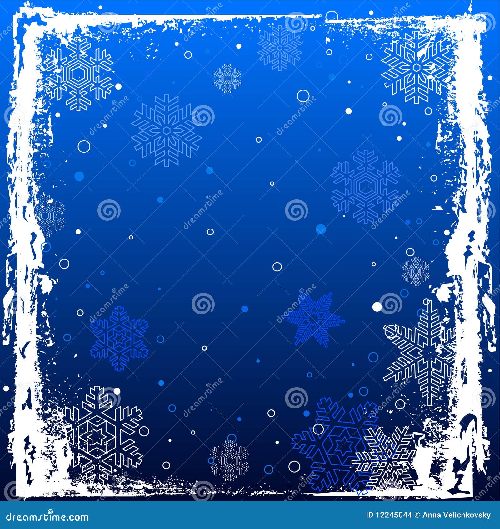 Blue Grunge Winter Background Stock Vector - Illustration of cold ...