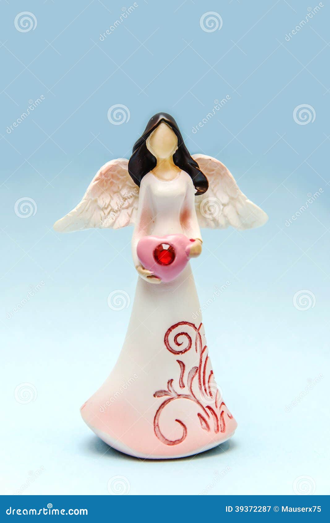 Blue Guardian Angel stock image. Image of angelic, conceptual - 39372287