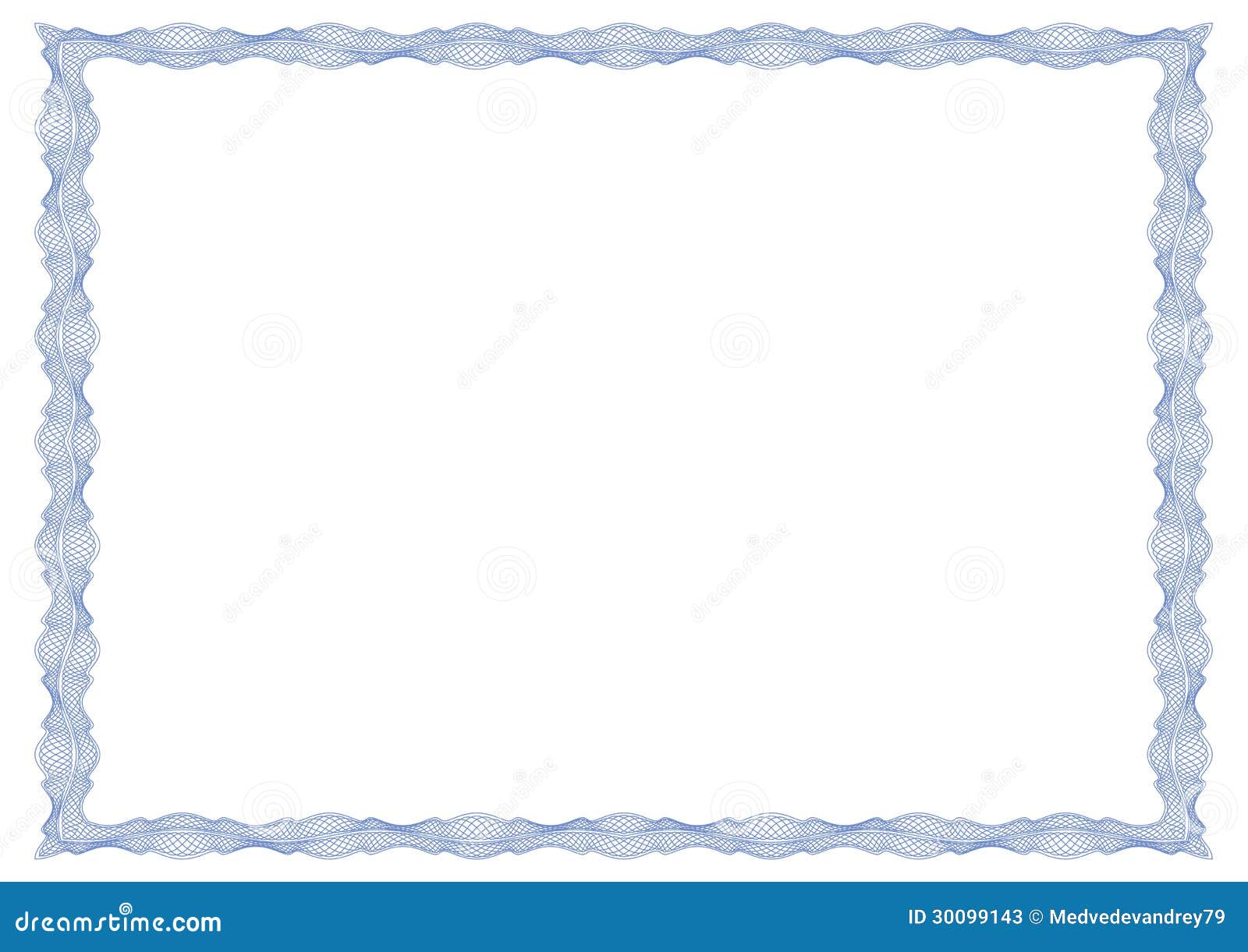 Certificate Frame Design Template Layout Template In A4 Size Vector ...